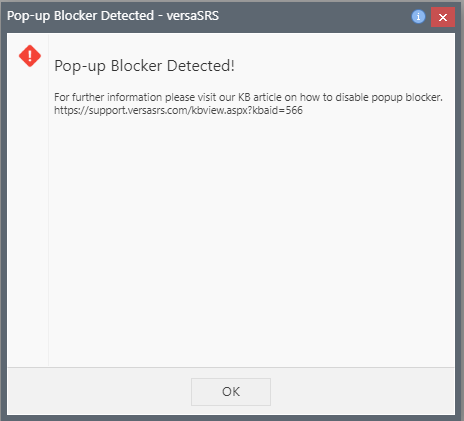 versaSRS Knowledge Base